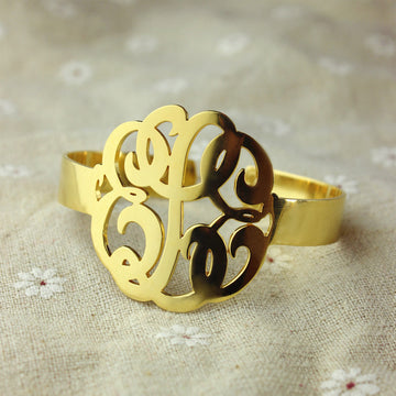 Monogram Cuff Bracelets | Monogram Jewelry | Be Monogrammed
