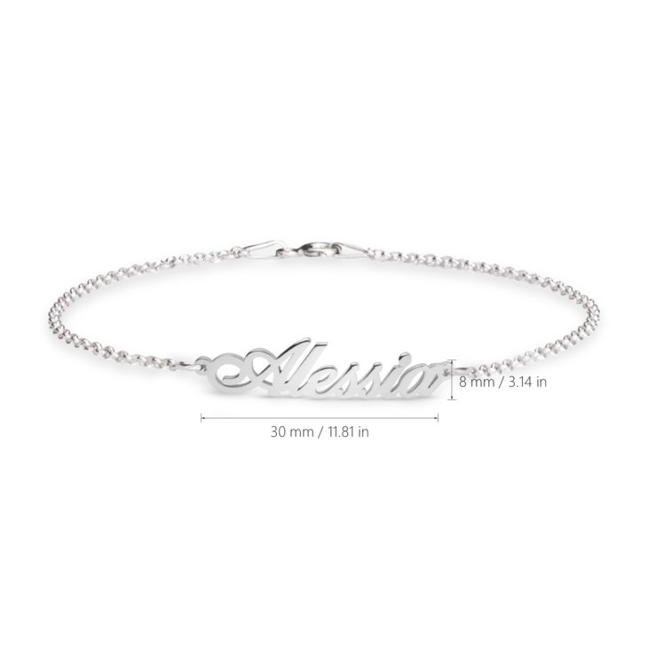 Custom Script Name Bracelet – Be Monogrammed