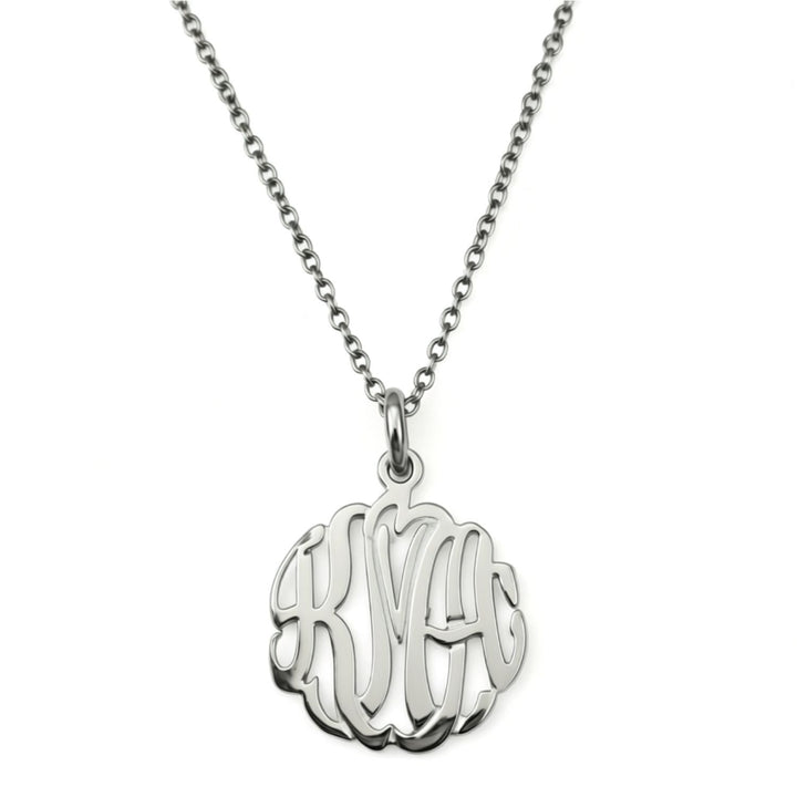Sterling Silver Monogram Necklaces | Monogram Jewelry | Be Monogrammed