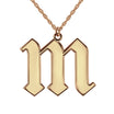 Gothic Initial Necklace-Miley Cyrus – Be Monogrammed
