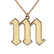 Gothic Initial Necklace-Miley Cyrus – Be Monogrammed