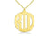 Gold Mini Block Monogram Necklace – Be Monogrammed