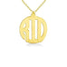 Gold Mini Block Monogram Necklace – Be Monogrammed