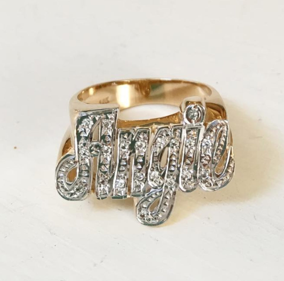 Monogram Gold Rings | Monogram Jewelry | Be Monogrammed – Page 2
