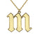 Gothic Initial Necklace-Miley Cyrus – Be Monogrammed
