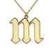Gothic Initial Necklace-Miley Cyrus – Be Monogrammed