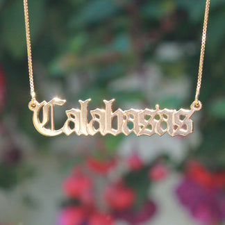 Gothic Name Necklace – Be Monogrammed