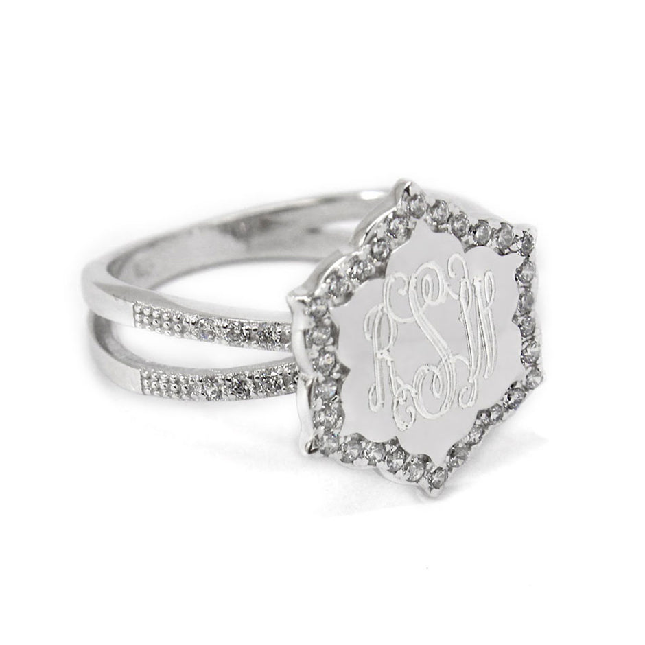 Monogram Sterling Silver Rings | Monogram Jewelry | Be Monogrammed – Page 2